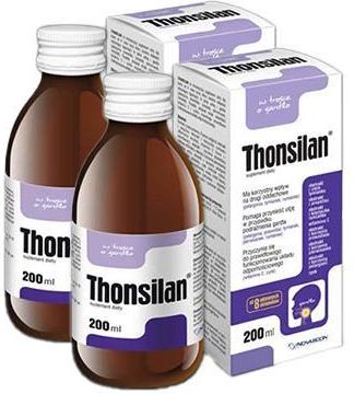 THONSILAN Syrop 2 x 200 ml - Opinie i ceny na Ceneo.pl