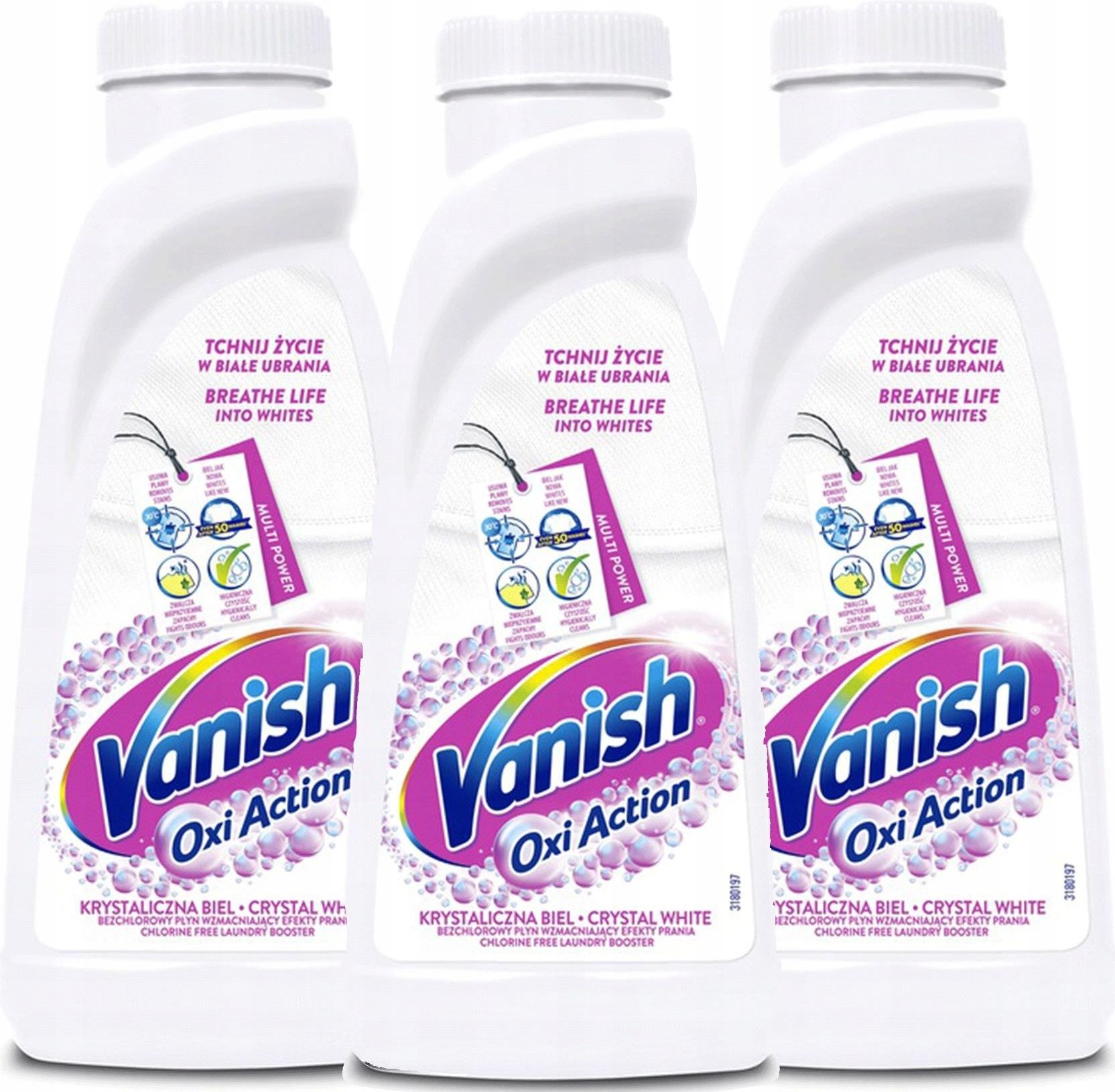 Vanish Zestaw Oxi Action White Odplamiacz 3X500Ml - Opinie i atrakcyjne ...