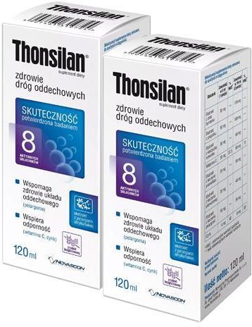 THONSILAN Syrop 2 x 120 ml - Opinie i ceny na Ceneo.pl