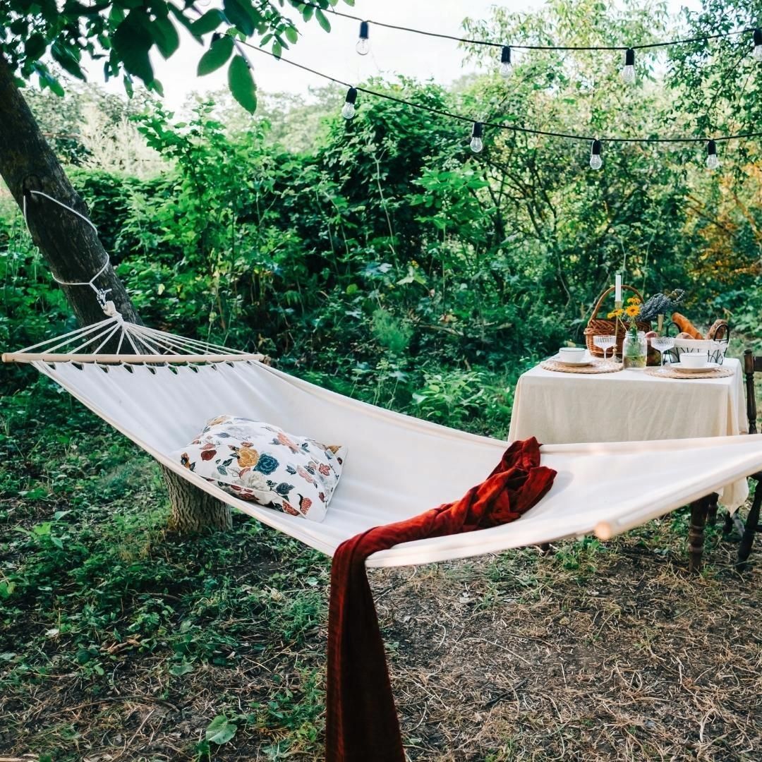 Hamak Hamak Z Poprzeczką Łóżko Wiszące Koja Leżak 2665-3 Odcienie ...