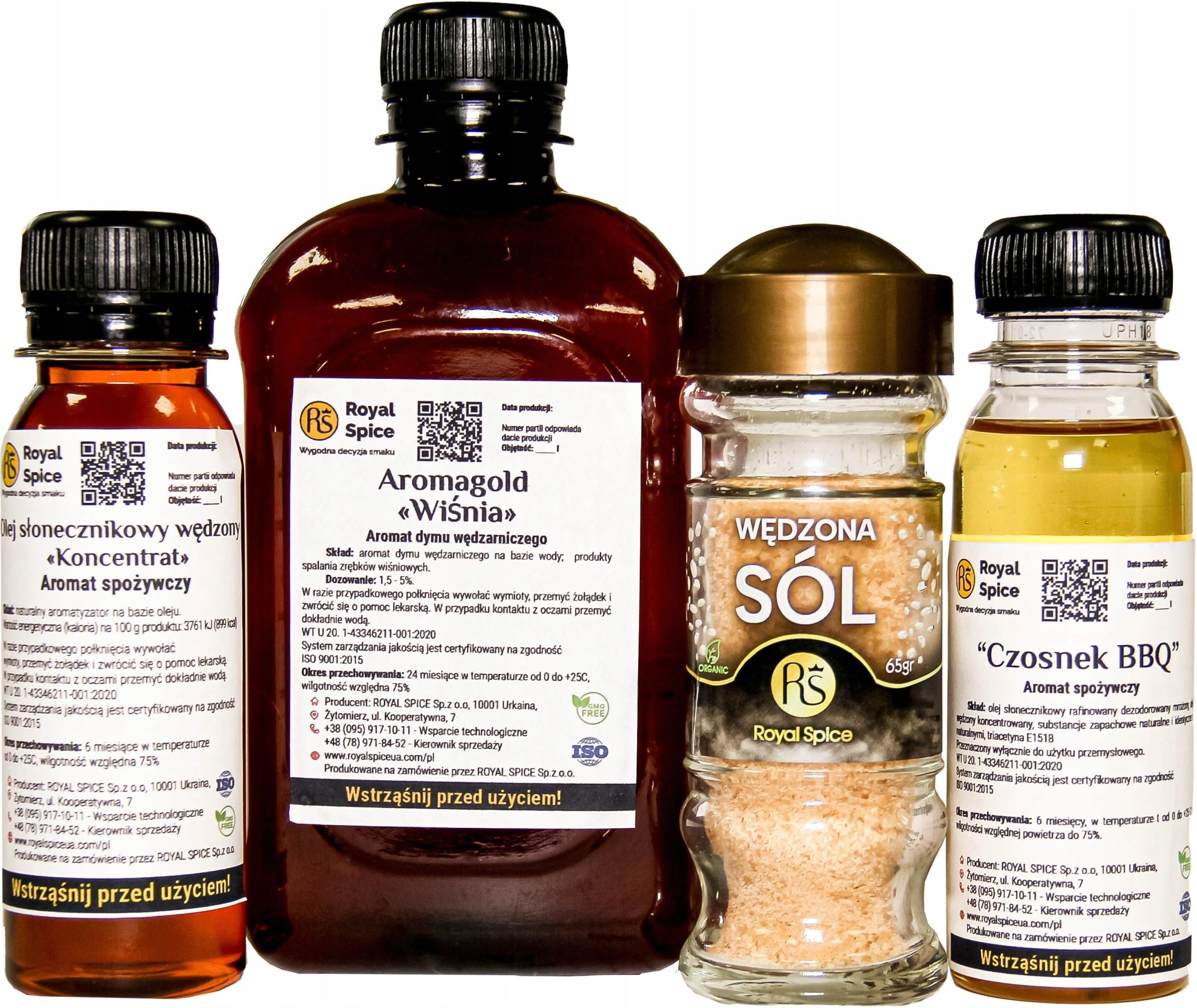 Royal Spice Zestaw: Sól Wędzona Dym W Płynie I Olej Wędzony - Ceny i opinie - Ceneo.pl