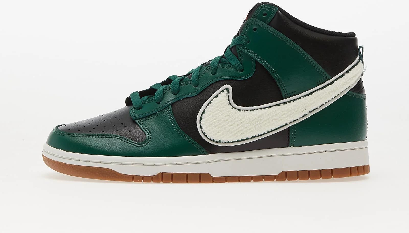 Nike Dunk Hi Retro University Black/ Gorge Green - Summit White - Ceny ...