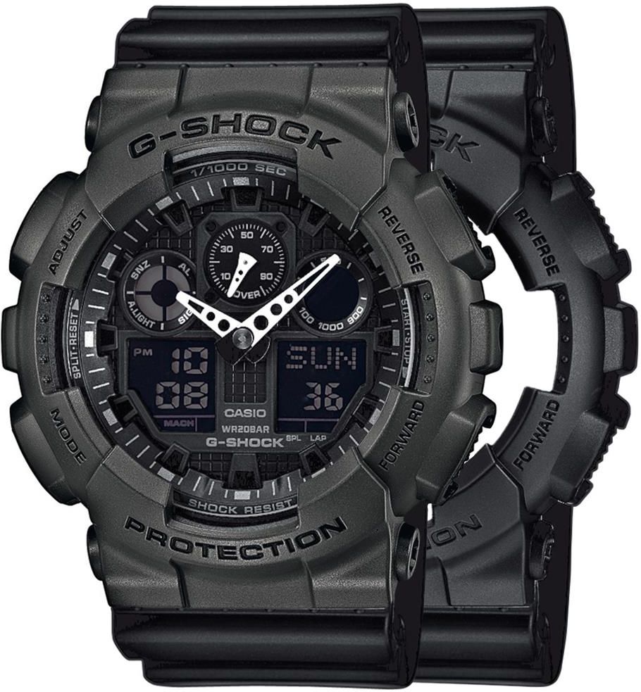 Casio G-SHOCK SET GA-100-1A1ER + BEZEL 10467795 + PASEK 10347688 - Zegarki - Ceny i opinie ...