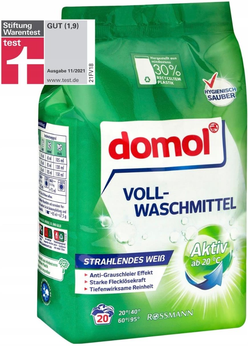 Domol Proszek Do Prania Białego 1,35Kg - Opinie i atrakcyjne ceny na ...