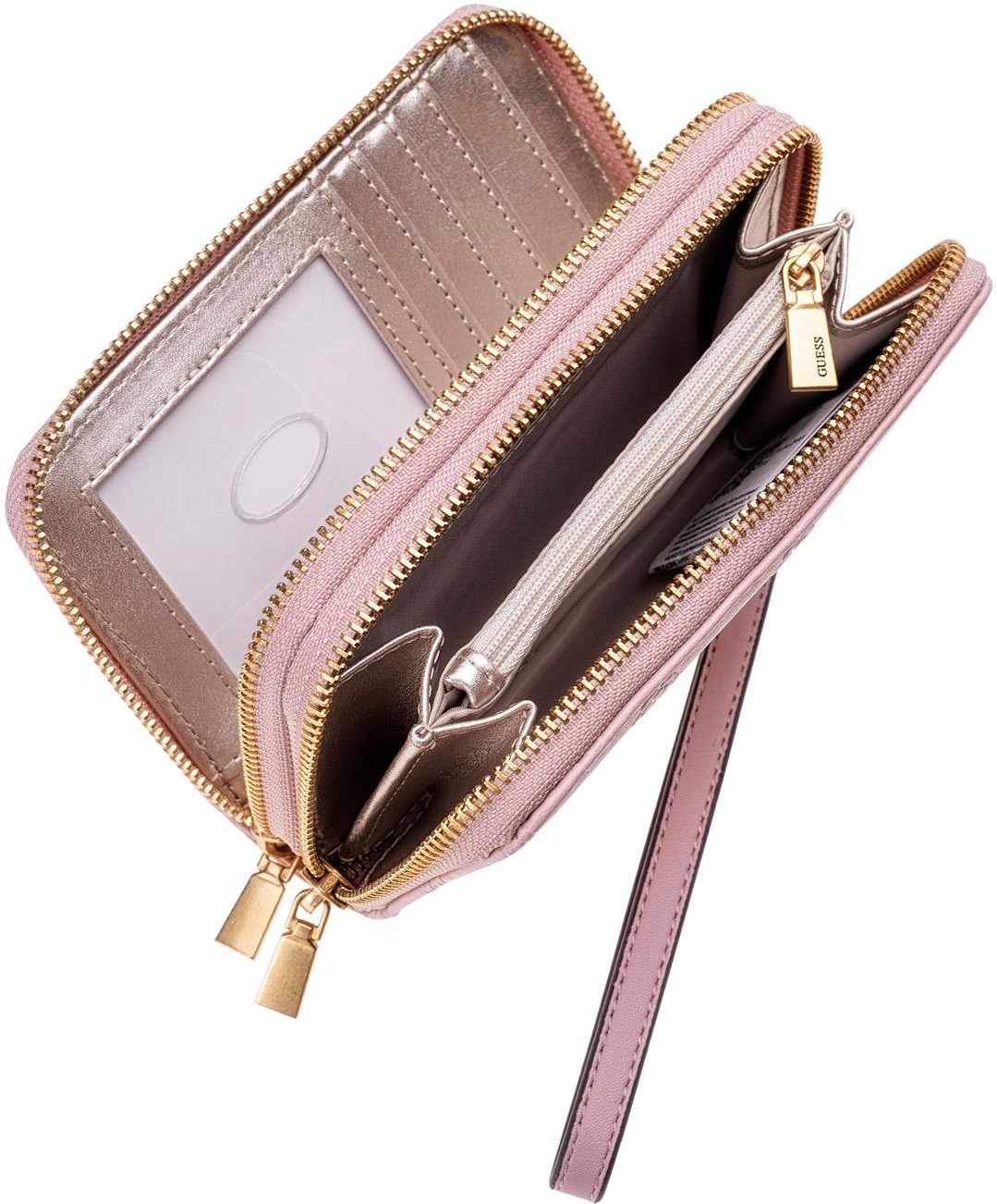 Damski Portfel Guess Geva Slg Medium Zip Around Swpd8959640-Reg – Różowy - Ceny i opinie - Ceneo.pl