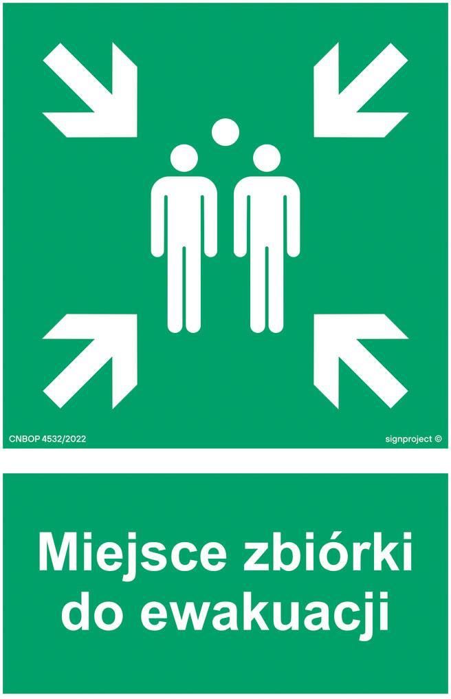 Af007 Miejsce Zbiórki Do Ewakuacji, Ps - Płyta Pcv 1Mm ...