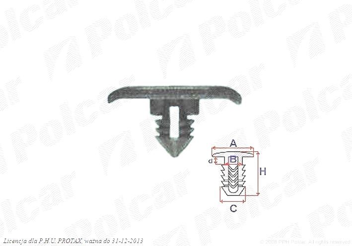 Spinka Montażowa Volkswagen Caddy Iii/Life (2K), 03.2004- (1H0823717 ...