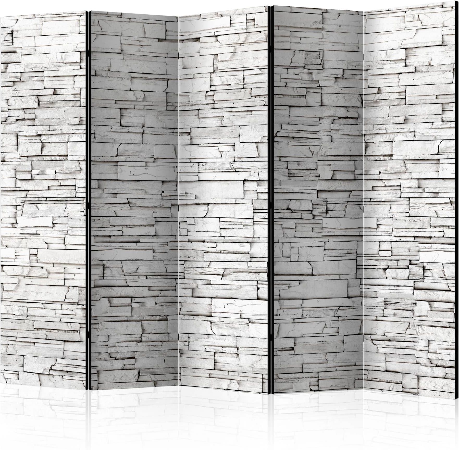 Artgeist Parawan 5 Częściowy Białe Zaklęcie Ii Room Dividers 225X172 ...