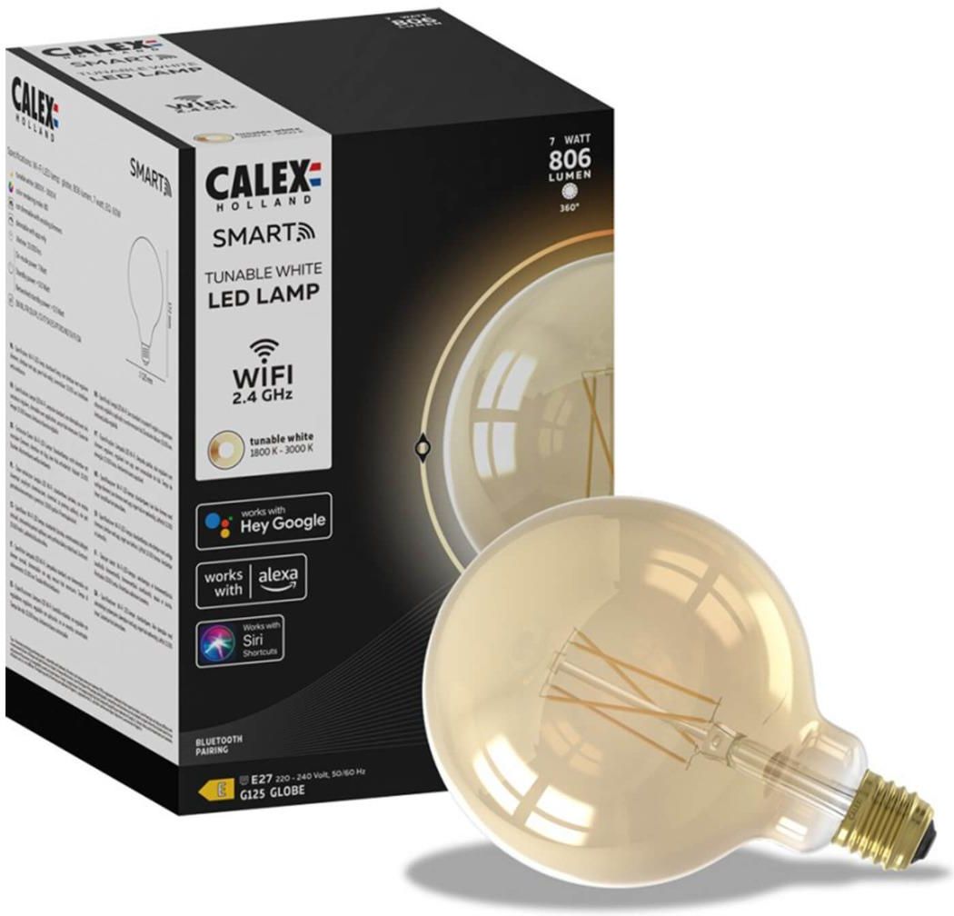 Calex Żarówka Dekoracyjna Led E27 G125 Smart Wifi 7w 806lm Tuya