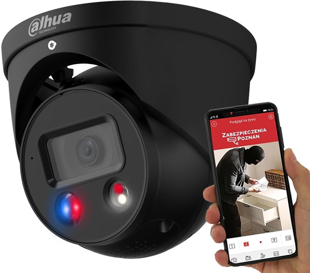 Kamera przemysłowa Dahua Kamera Ip Ipc-Hdw3849H-As-Pv-0280B-Black 8Mpx ...