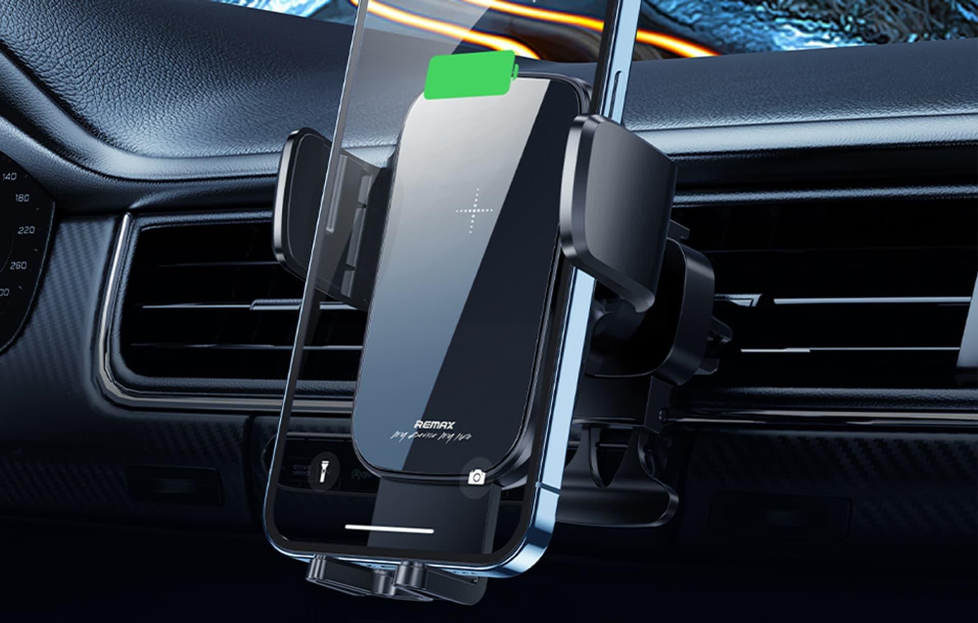 Uchwyt samochodowy Remax Elektryczny Uchwyt Samochodowy Rm C05 Usb C 15W - Opinie i ceny na Ceneo.pl