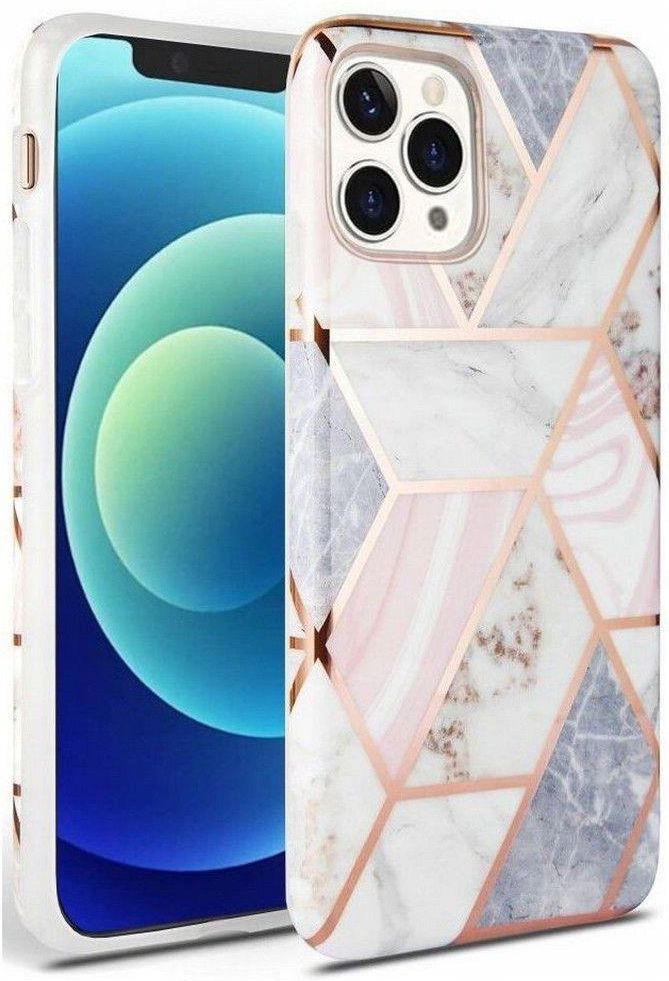Tech-Protect Tech Protect Marble Phone 12 Pro Max Pink - Etui na ...