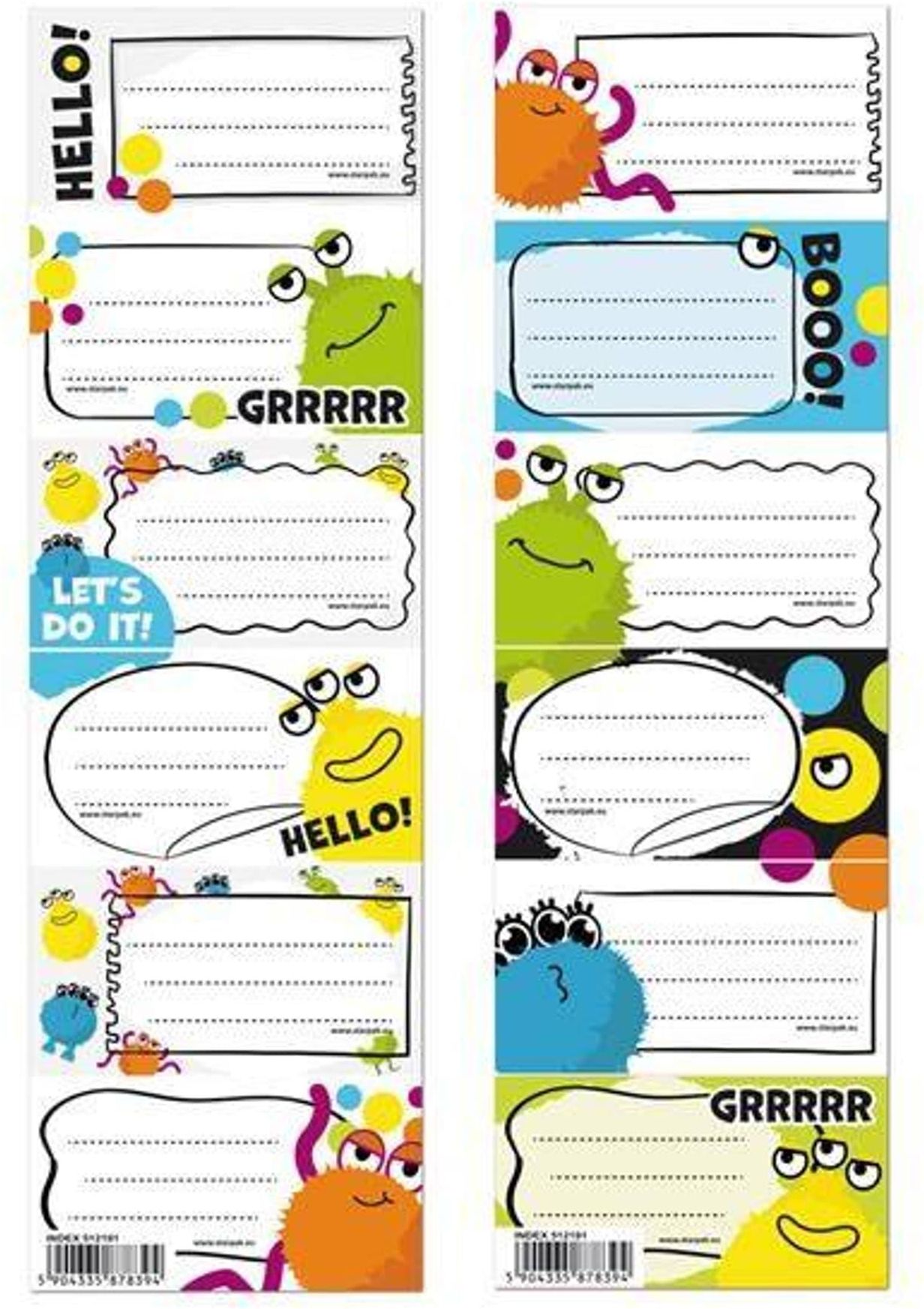 Starpak Naklejki Na Zeszyt Monster A 25 512191 - Ceny i opinie - Ceneo.pl