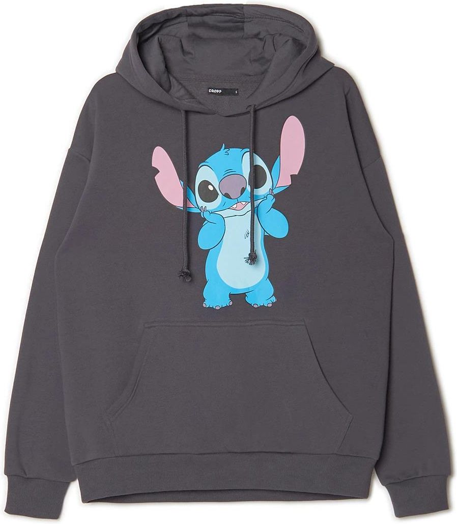 Cropp - Ciemnoszara buza z kapturem Lilo & Stitch - Szary - Ceny i ...