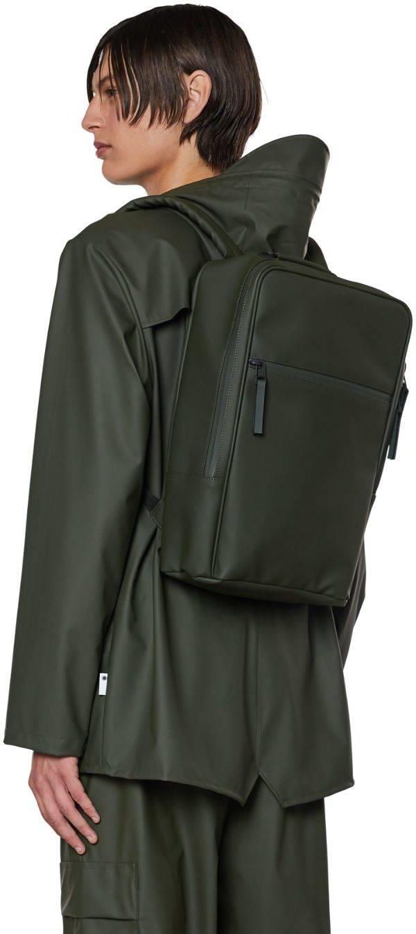 Rains Plecak Szkolny Book Backpack Green - Szkolny plecak - Ceny i ...