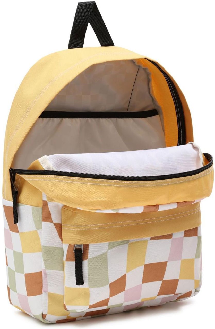 Vans Plecak Dziecięcy Girls Realm Do Szkoły Checkerboard Ochre ...