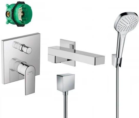 Zestaw prysznicowy Hansgrohe Vernis Shape 71468000, Hansgrohe Croma ...