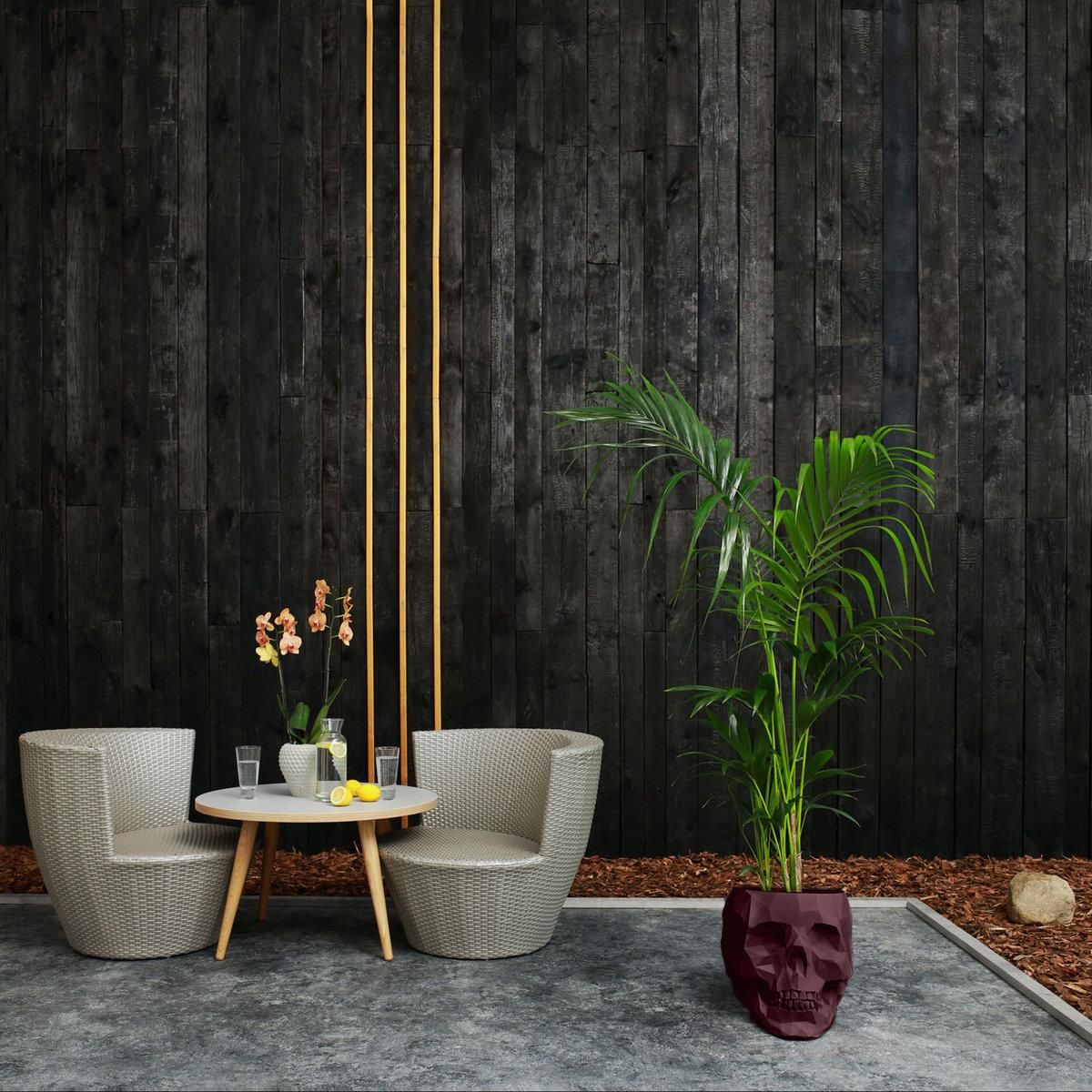 Candellana Donica Skull Low Poly Maroon Poli 24cm - Ceny i opinie ...