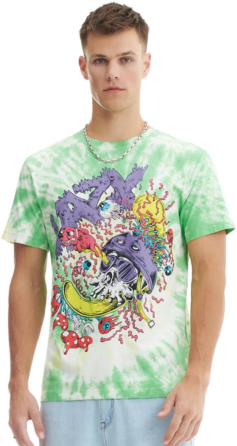 Cropp - Zielona koszulka z nadrukiem - Zielony - Ceny i opinie - Ceneo.pl