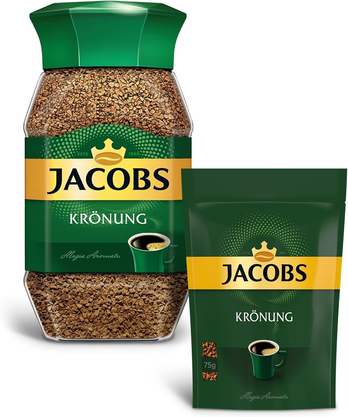 Kawa Jacobs Rozpuszczalna Kronung 200g+75g - Ceny i opinie - Ceneo.pl