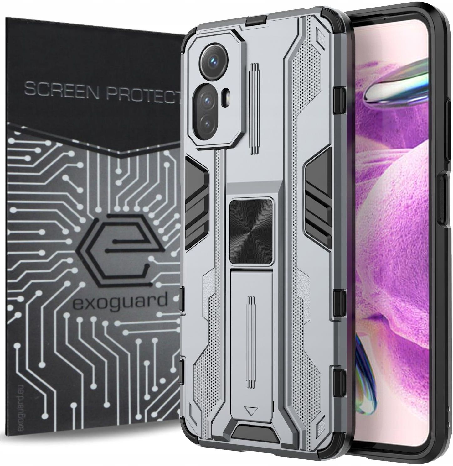 Exoguard Etui Obudowa Case Szkło Do Xiaomi Redmi Note 12S - Etui na ...