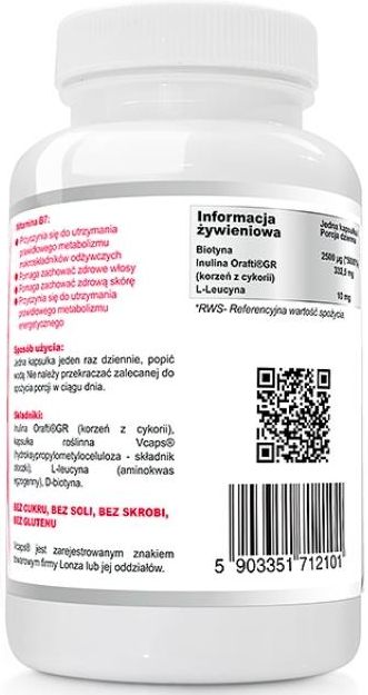 Wish Pharmaceutical Witamina B7 H 2500 Biotyna 120kaps. - Opinie i ceny ...