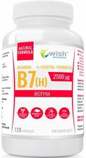 Wish Pharmaceutical Witamina B7 H 2500 Biotyna 120kaps. - Opinie i ceny ...