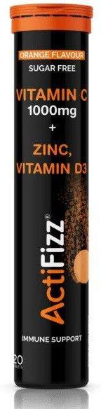 Actihealth Actifizz Vitamin C 1000Mg With Zinc & D Orange 20Tabl ...