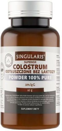 SINGULARIS Superior Colostrum odtłuszczone bez laktozy 30 % Ig G 60g - Opinie i ceny na Ceneo.pl
