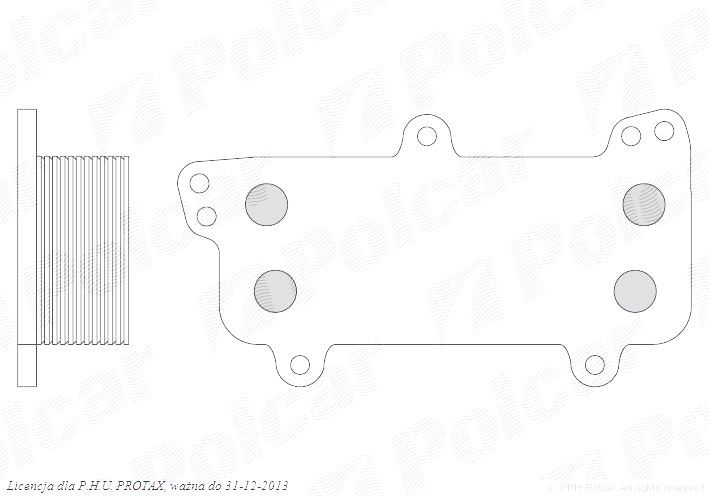 Chłodnica oleju VOLKSWAGEN/TRANSPORTER T5 03-/ (070117021D) - Opinie i ...