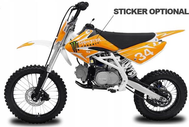 Nitro Motors Cross Thunder 125Cc 17/14 Pit Bike Motocykl Xl Srebny ...