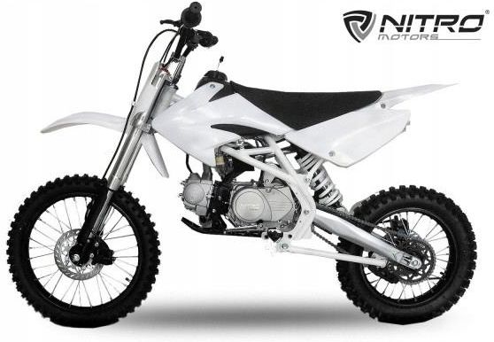 Nitro Motors Cross Thunder 125Cc 17/14 Pit Bike Motocykl Xl Srebny ...