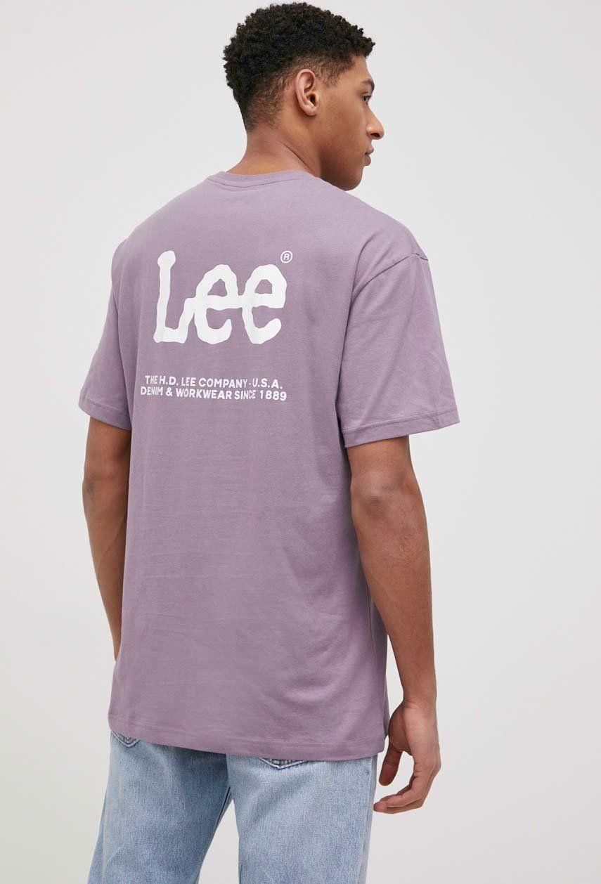 LEE LOGO LOOSE TEE WASHED PURPLE L69NFQTZ - Ceny i opinie - Ceneo.pl