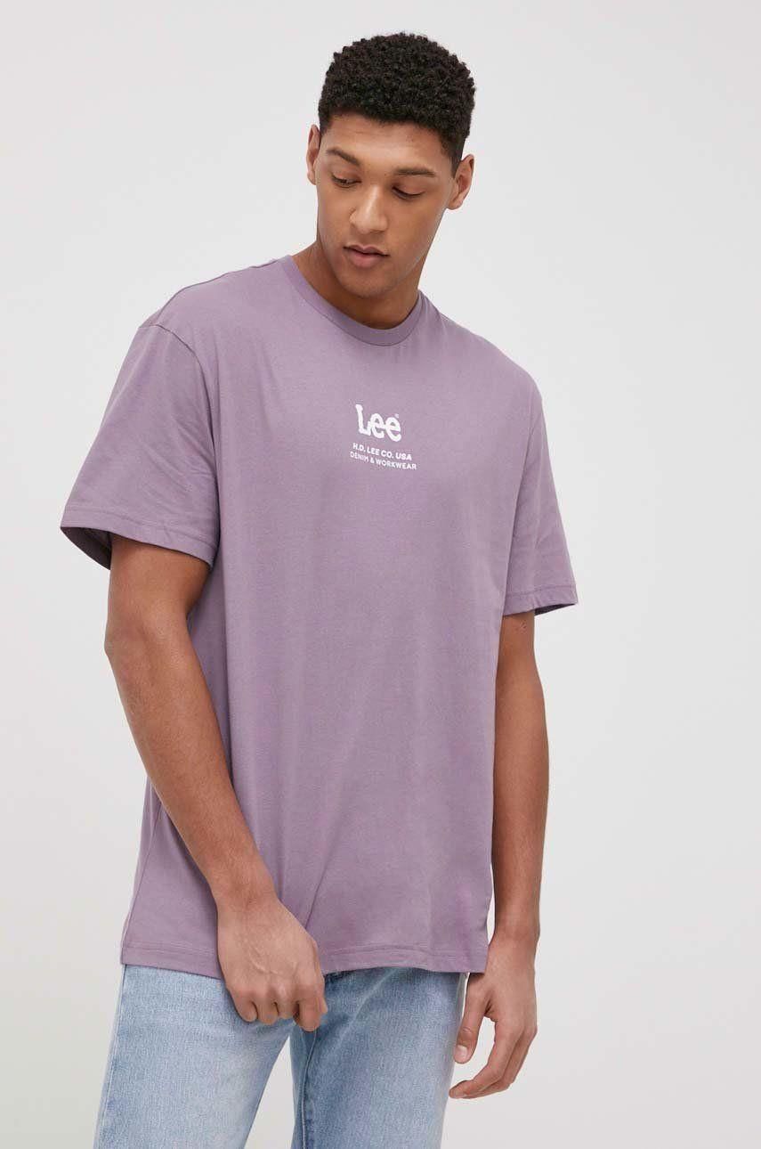 LEE LOGO LOOSE TEE WASHED PURPLE L69NFQTZ - Ceny i opinie - Ceneo.pl