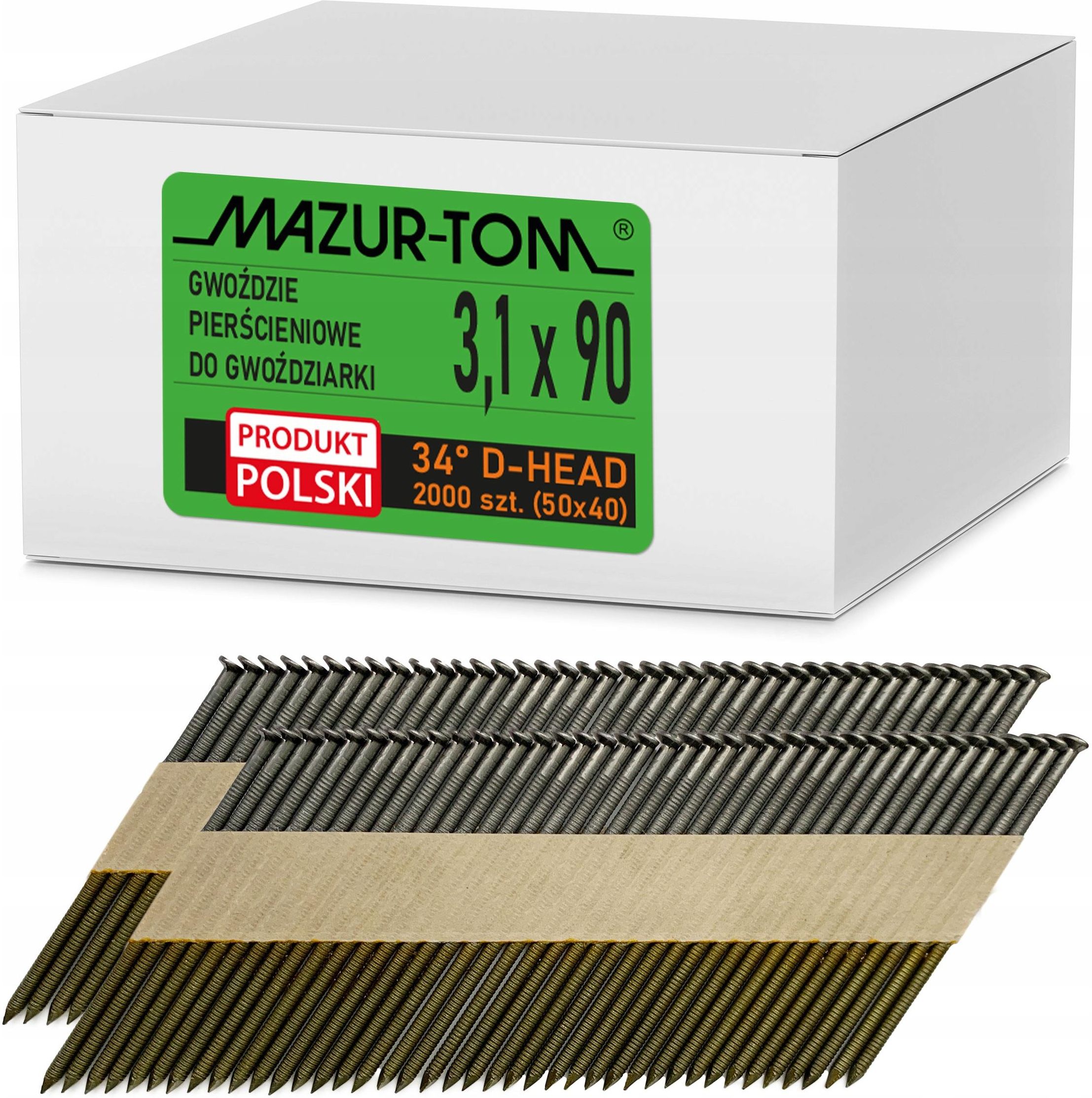 Mazur Tom Mazur Tom Gwoździe Do Gwoździarki 3,1X90Mm 2 - Opinie i ceny ...