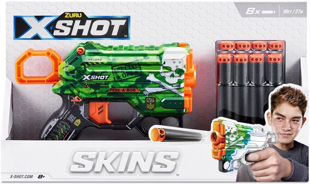 X-Shot Wyrzutnia Skins Menace (8 Strzałek) Wzór A - Ceny i opinie ...