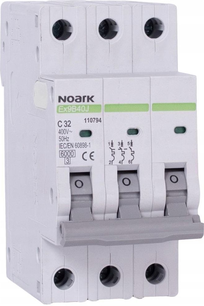 Rozdzielnia Noark Wyłącznik Nadprądowy Slim 3P C32A 6Ka Ac (110794) - Opinie i ceny na Ceneo.pl