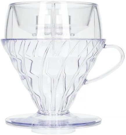 Hario - V60 Drip-Assist Set - Zestaw dripper V60-02 + nakładka + filtry ...