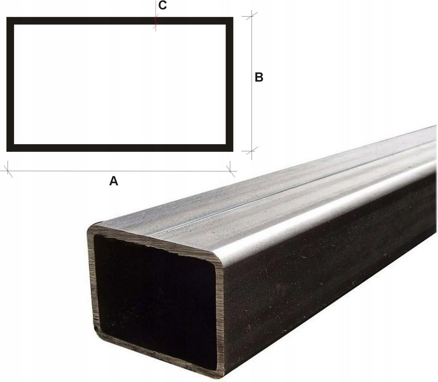 Materiały konstrukcyjne Profil Stalowy Gładki 60X40X3 Ogrodzenie ...