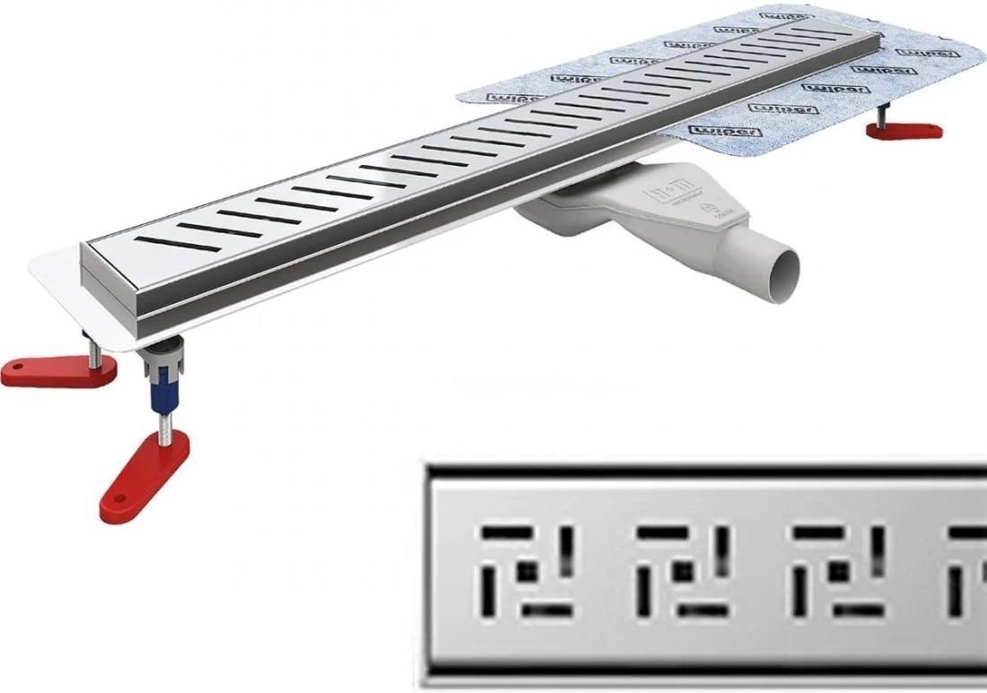 Zestaw odpływowy Wiper New Odpływ Liniowy 50Cm Premium Kratka Tivano ...