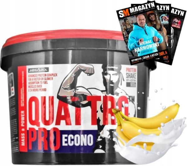 Odżywka białkowa Megabol Quattro Pro Econo 900G Whey Białko Izolat ...