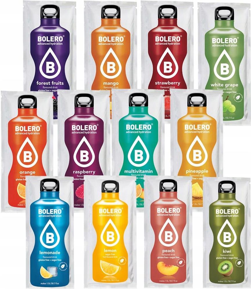 Bolero Advanced Hydration Mix Smaków 12X9g - Ceny i opinie - Ceneo.pl