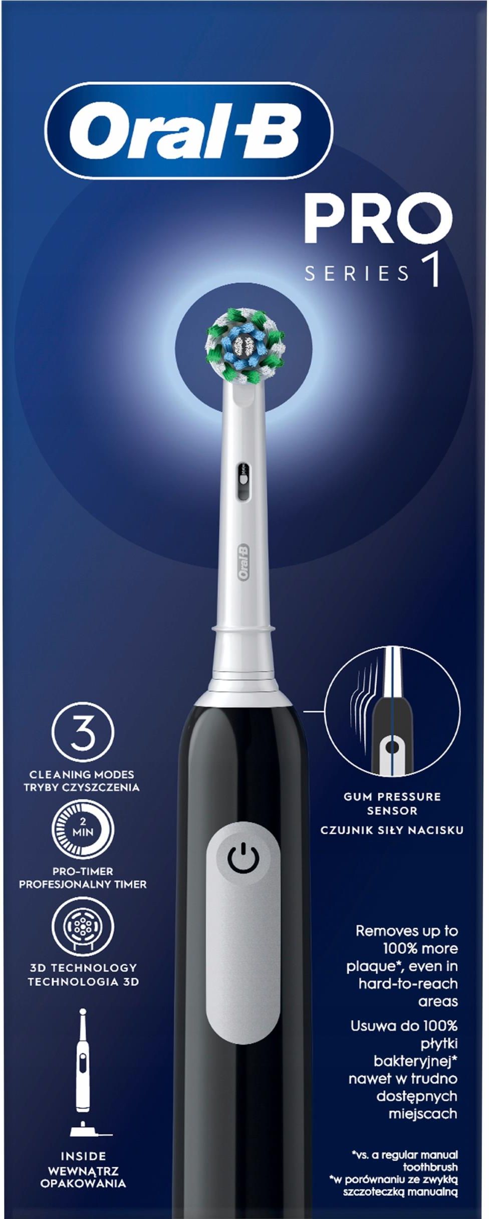 Szczoteczka elektryczna Oral-B Pro Series 1 Black - Opinie i ceny na Ceneo.pl