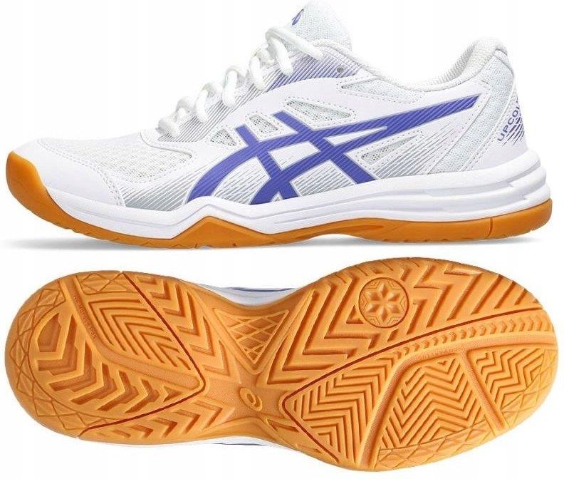Buty Damskie Do Siatkówki Asics Upcourt 5 Biało-Fioletowe 1072A088 103 - Ceny i opinie - Ceneo.pl