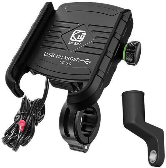 Uchwyt motocyklowy na telefon Kewig KWG-M8 z ładowarką QC 3.0 - Etui na ...