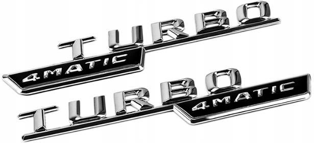 Pokrowiec samochodowy Mercedes Benz Emblemat Napis Turbo 4Matic ...
