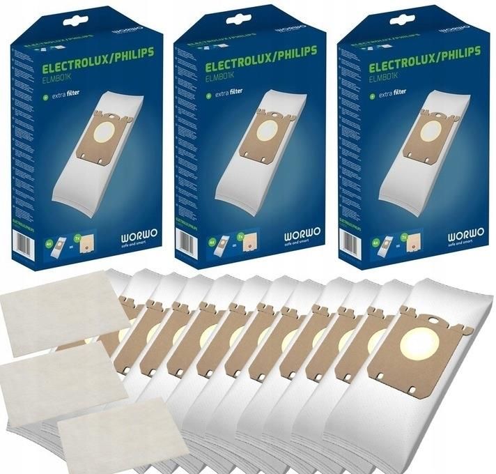 Worek do odkurzacza Worwo Worki Aeg Clario Aec 7570 7572/Par ELMB01K ...