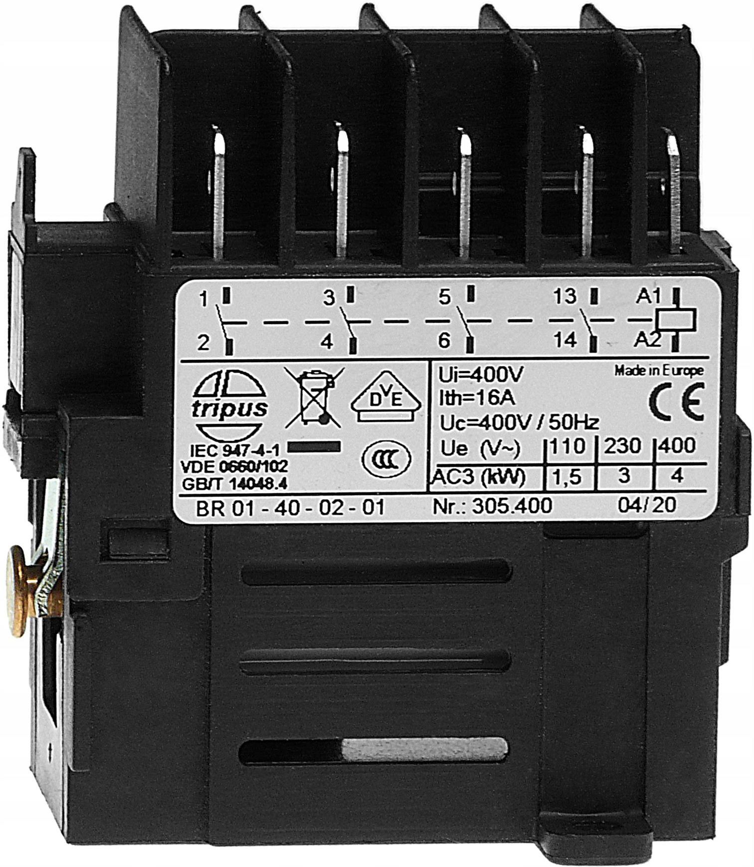 Tripus Stycznik Wyłącznika Na Siłę 400V Br 01 - Opinie i ceny na Ceneo.pl