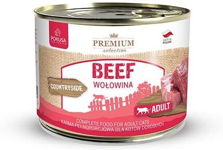 Karma Pokusa Premium Selection Countryside Adult Beef Mokra Dla Kotów ...