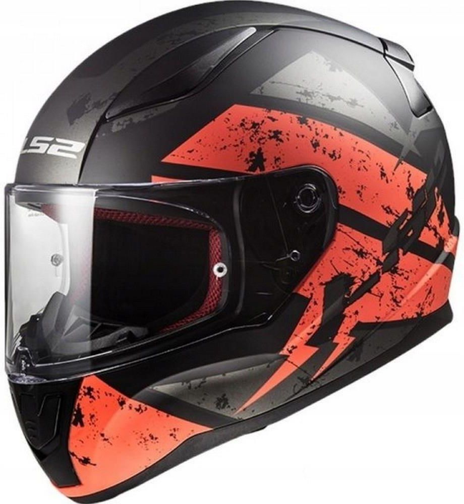 Części motocyklowe Wzmoto Kask Ls2 Rapid Ff353 Deadbolt Orange S ...